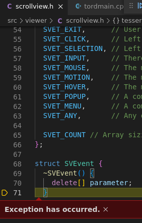 Regression: 4.1.3 completes run of ScrollView-debugger. Both 5.0.0 and ...