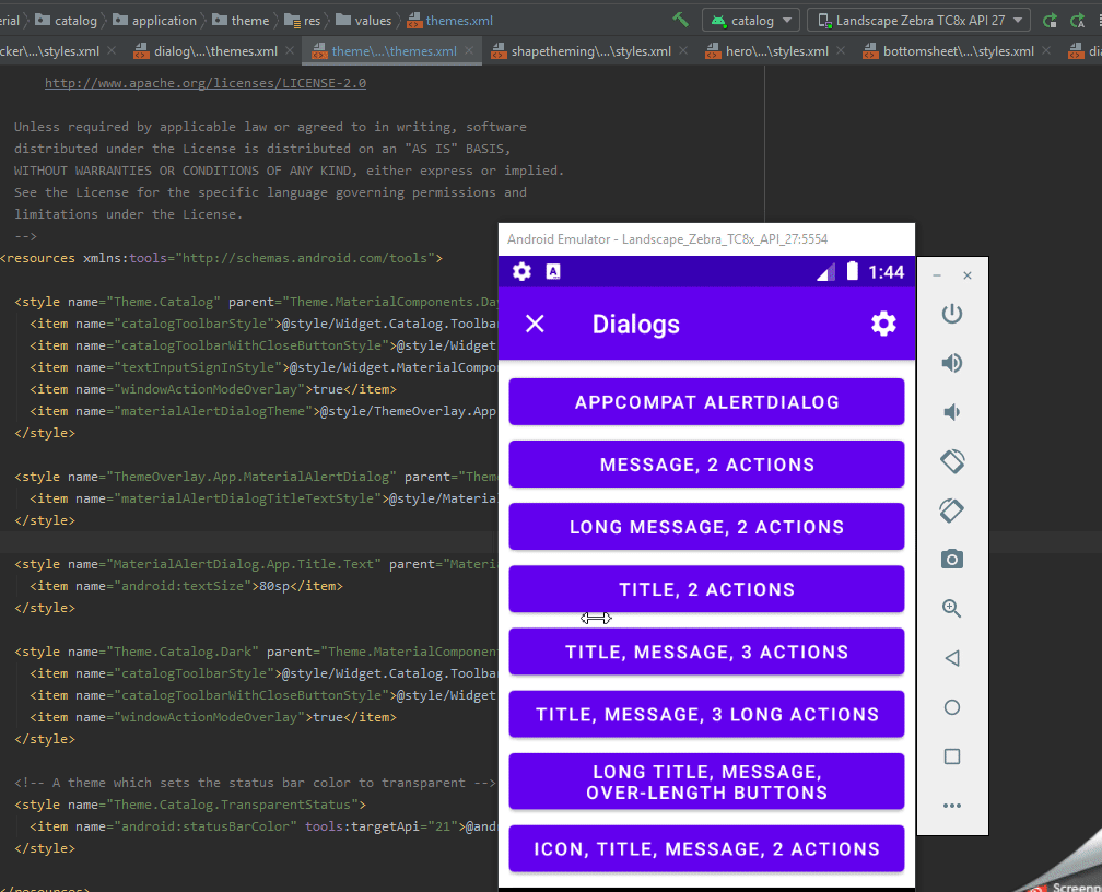 [MaterialAlertDialogBuilder] Title textSize cannot be greater then 50sp · Issue #1586 · material ...
