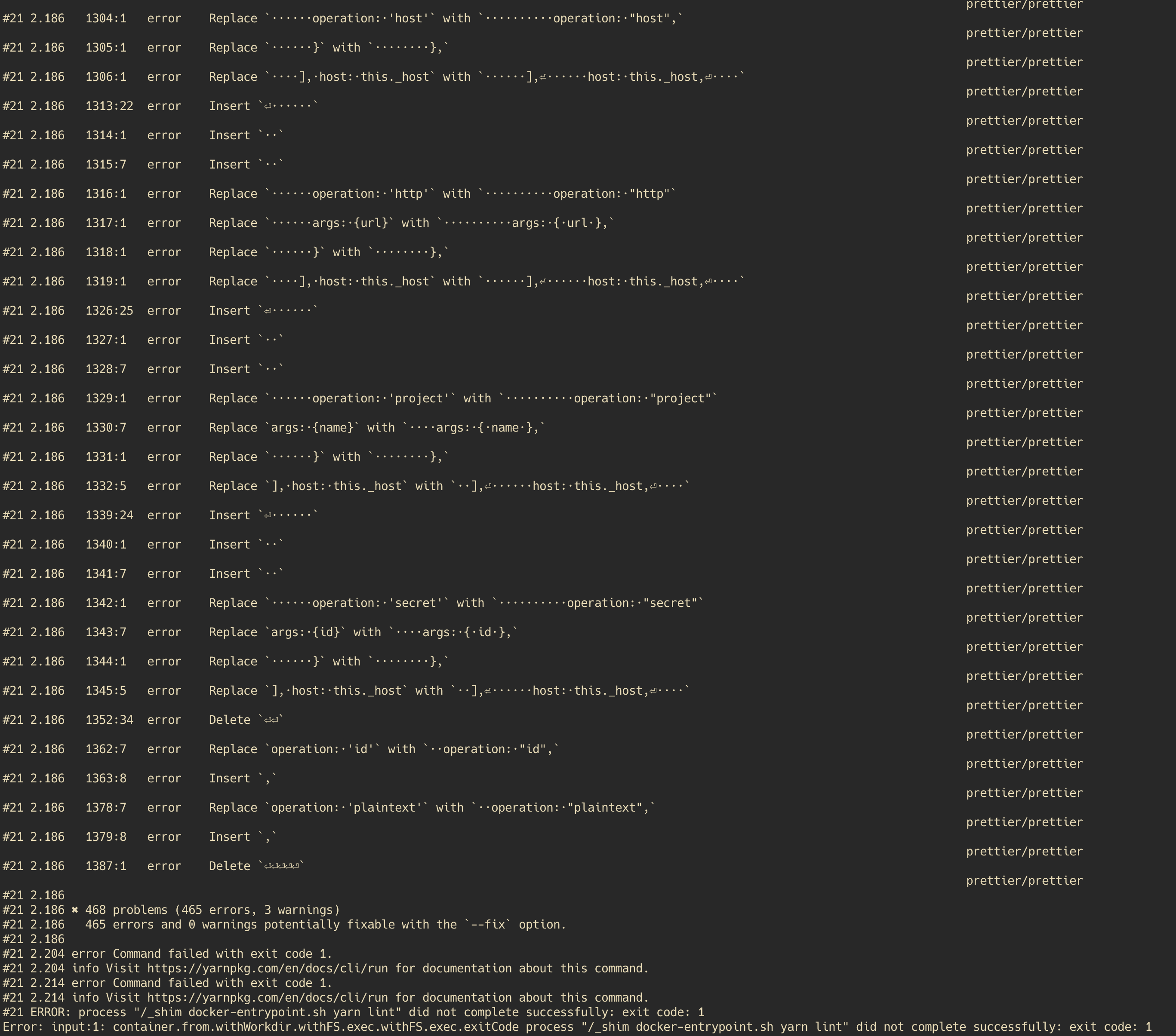 Node JS SDK: Generated code does not pass linter · Issue #3862 · dagger/dagger · GitHub
