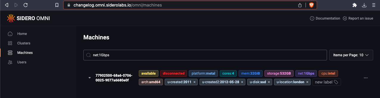 [bug] Different net label values for machines with 1Gbps uplinks · Issue #19 · siderolabs/omni ...