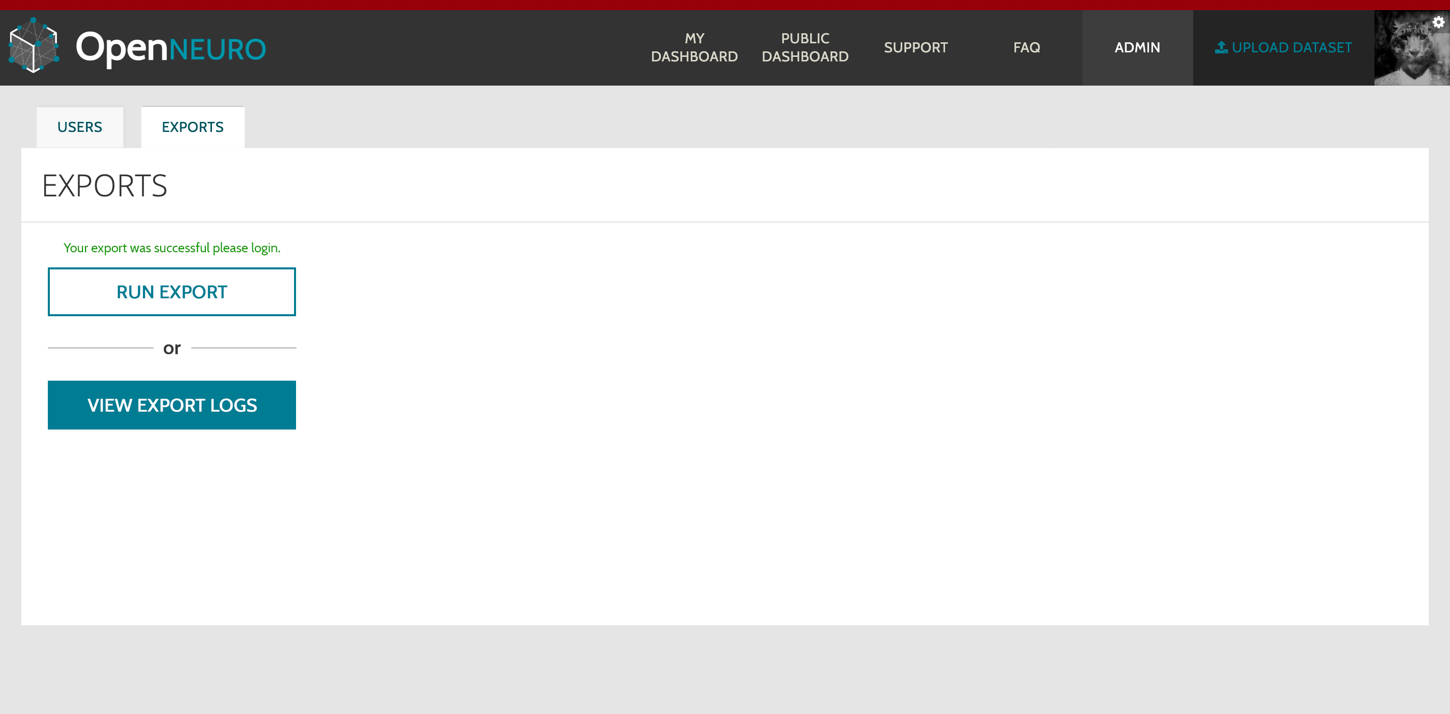 Add export status indicators · Issue #1930 · OpenNeuroOrg/openneuro · GitHub