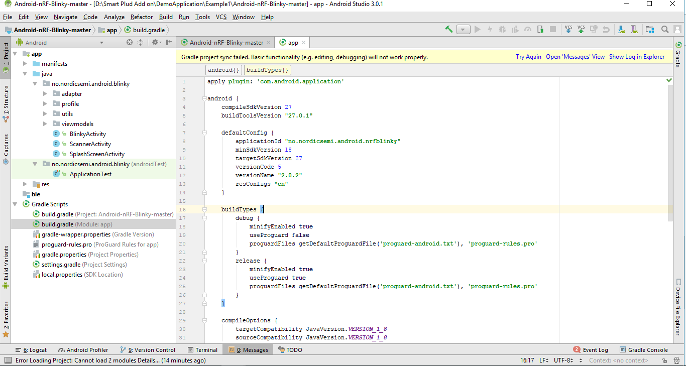 Not Opening in Android Studio · Issue #53 · NordicSemiconductor/Android-nRF-Connect · GitHub