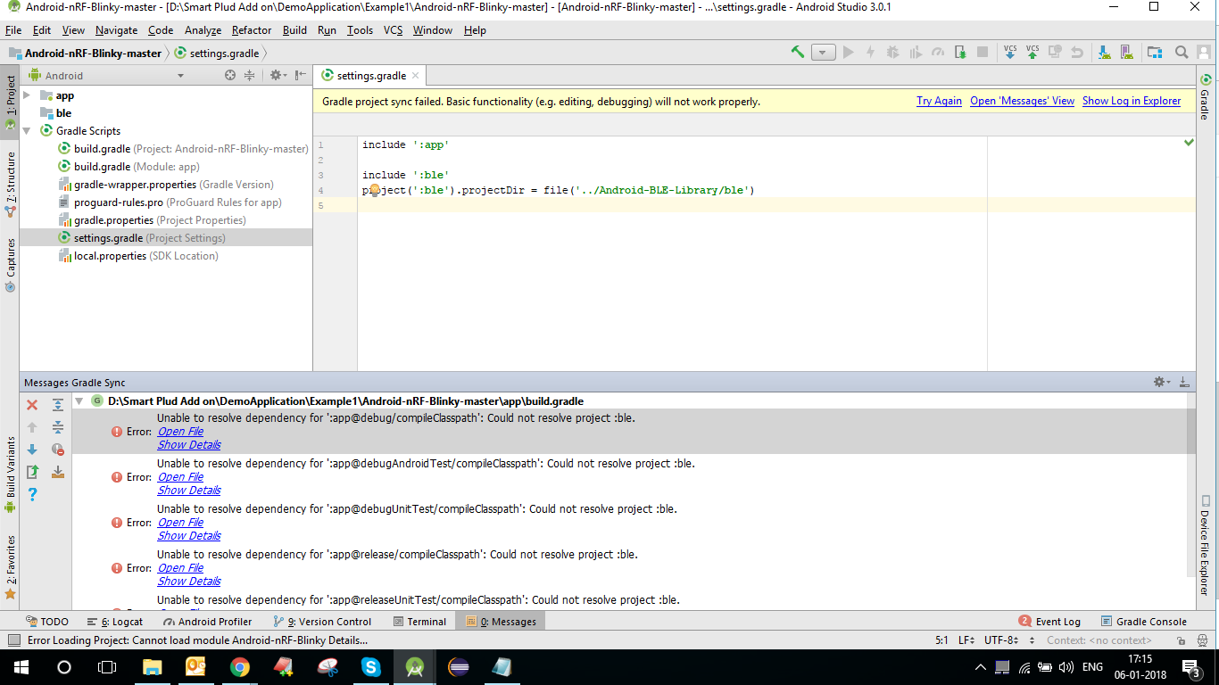 Not Opening in Android Studio · Issue #53 · NordicSemiconductor/Android-nRF-Connect · GitHub