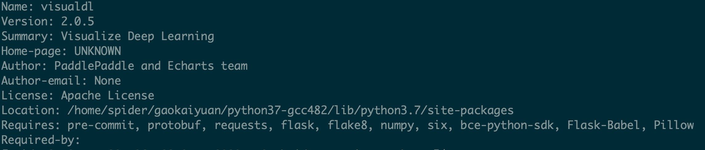 bash: visualdl: command not found · Issue #885 · PaddlePaddle/VisualDL · GitHub