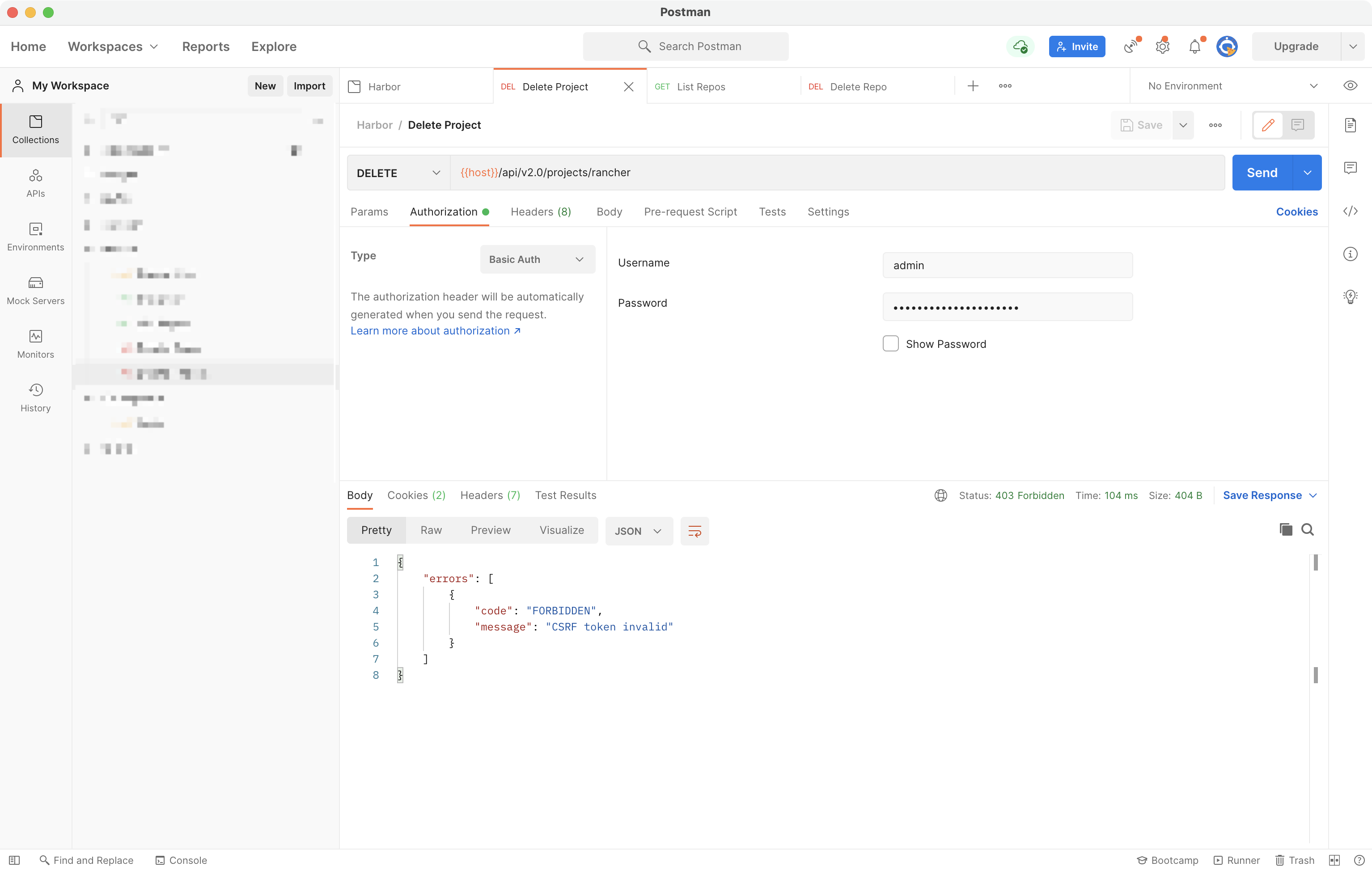Harbor 2.3.2 DELETE artifact results CSRF Token Invalid · Issue #15611 ...
