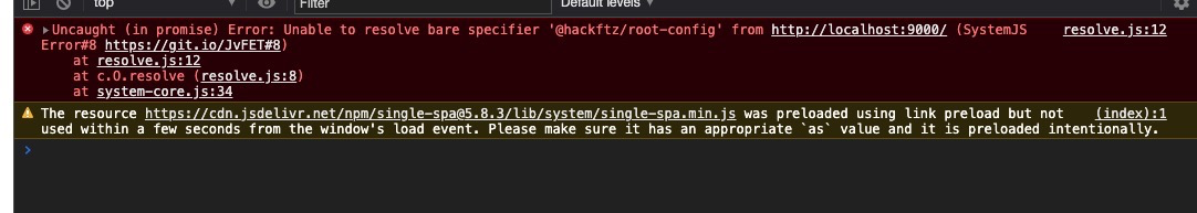 Resolvejs12 Uncaught In Promise Error Unable To Resolve Bare Specifier Hackftzroot 0099