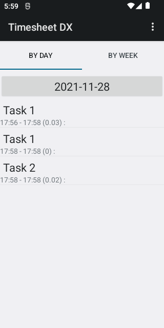 GitHub - ColinKinloch/timesheetdx: Android application for tracking time for different charge ...
