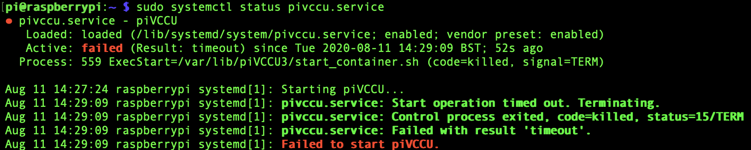 piVCCU3 startet nicht automatisch beim Hochfahren; Active: failed (Result: timeout) · Issue #278 ...