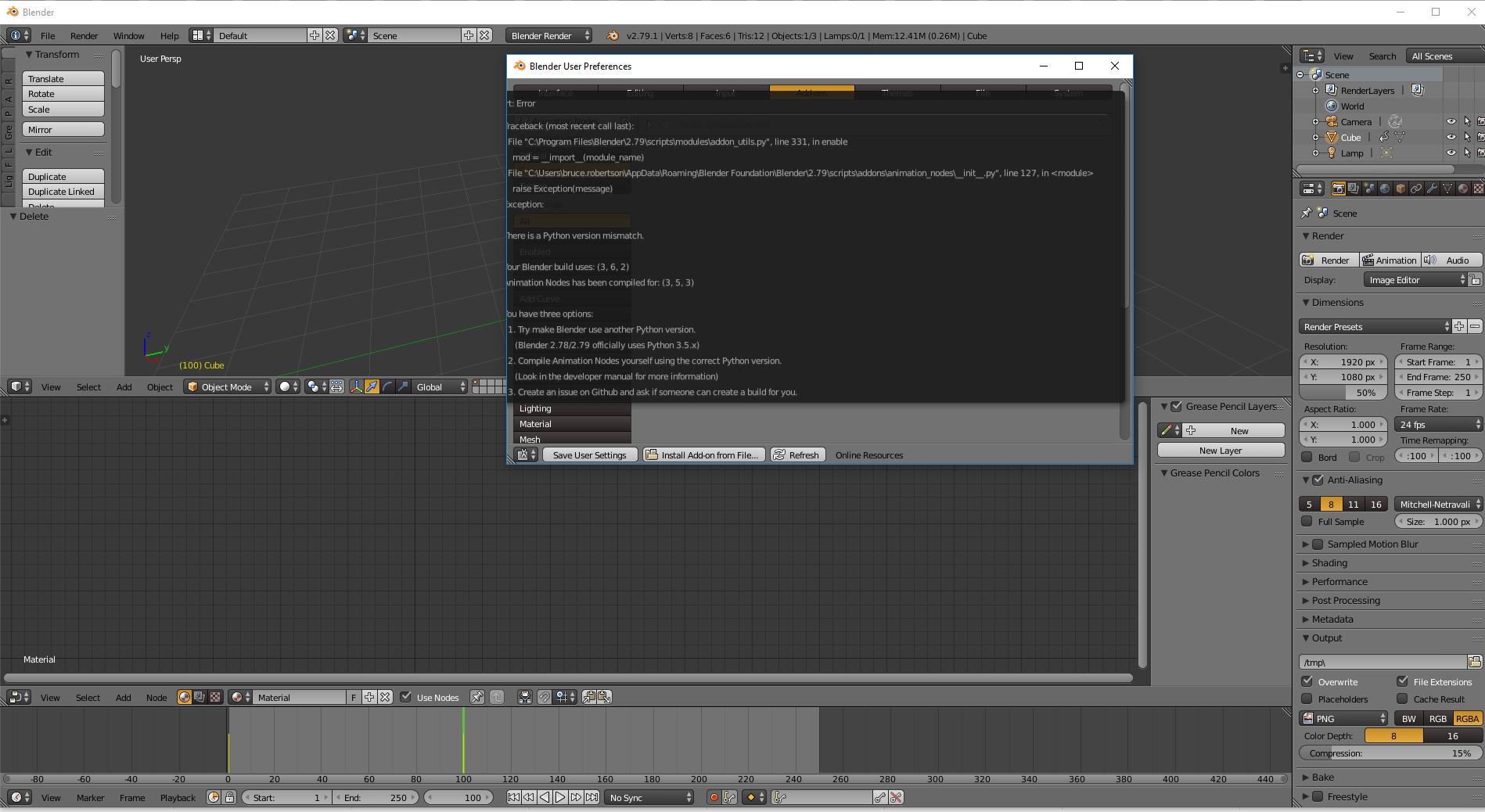 Cannot Activate · Issue #817 · JacquesLucke/animation_nodes · GitHub