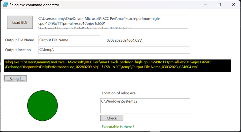 GitHub - SammyKrosoft/Relog-Helper: Just a GUI with field to generate proper Relog.exe to ...