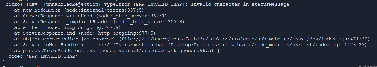 `throw createError` does not show error page on client-side (in development) · Issue #15432 ...