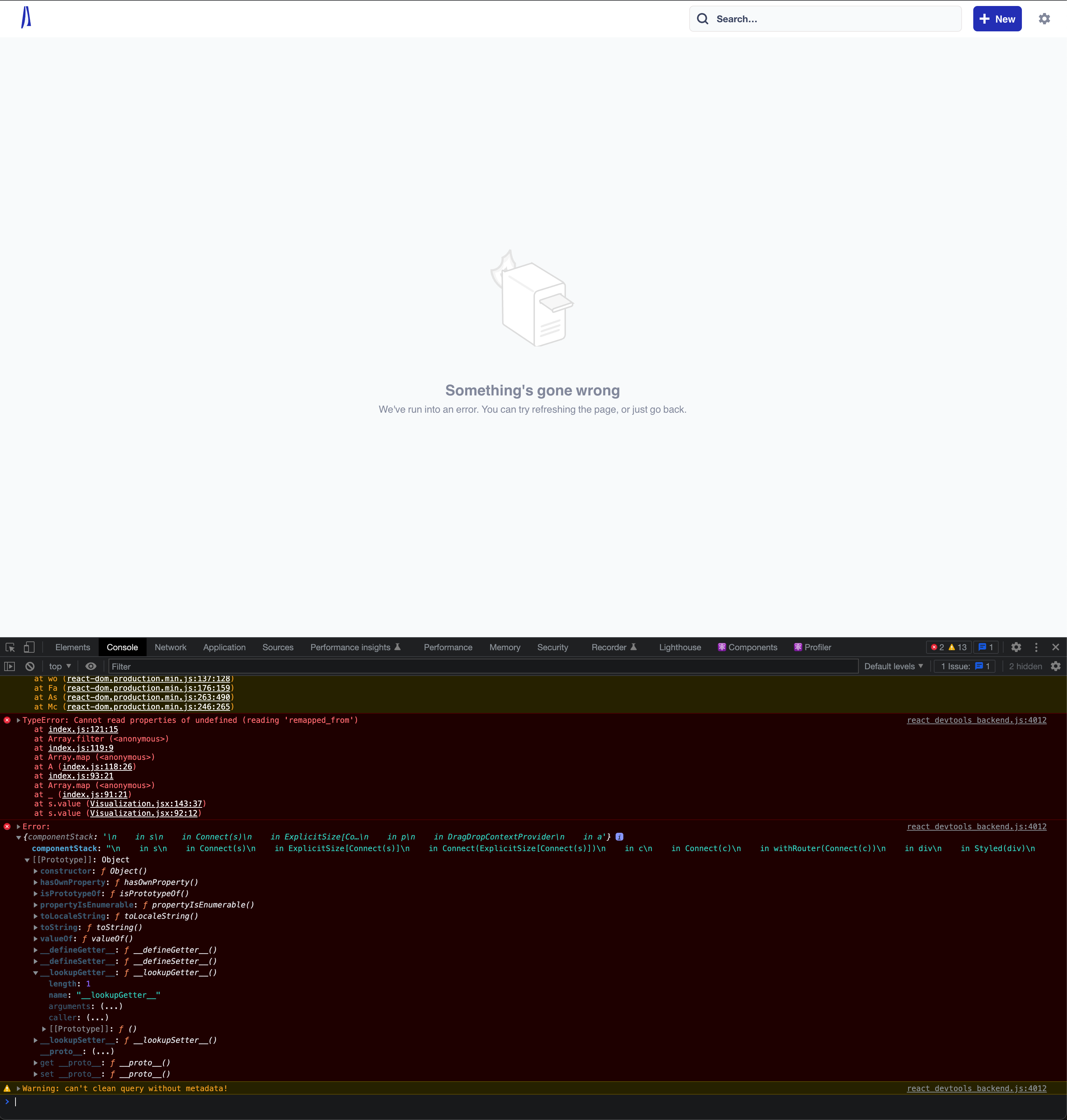 Dashboard crashes after upgrade to v1.45.2 · Issue #27883 · metabase/metabase · GitHub