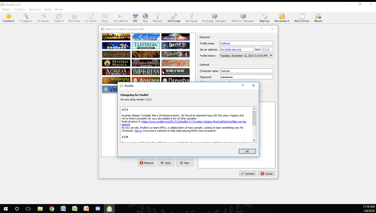 No changelog on autoupdate · Issue #1514 · Mudlet/Mudlet · GitHub