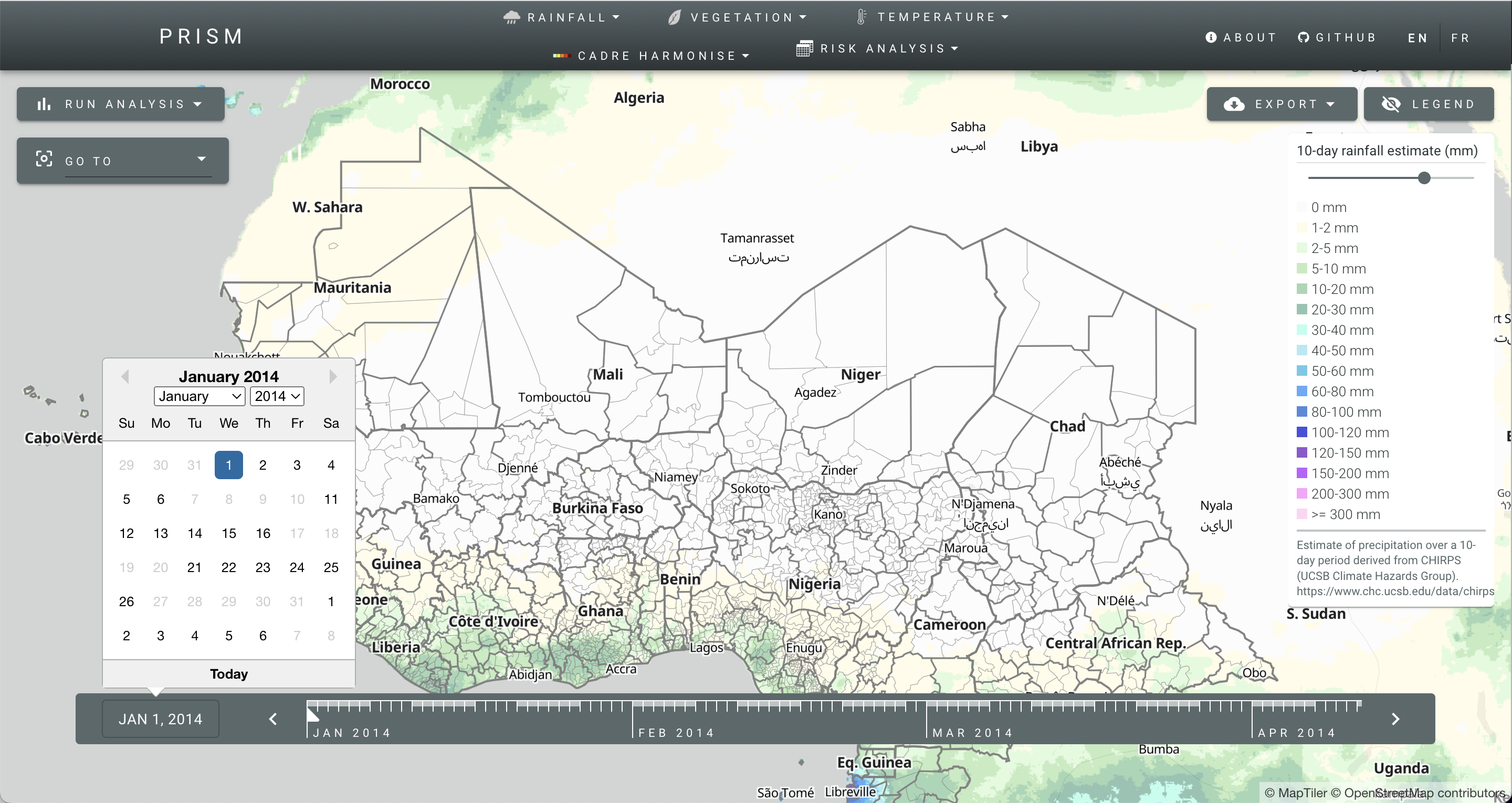 Revisit UX to visually show layers overlapping in time · Issue #617 · WFP-VAM/prism-app · GitHub