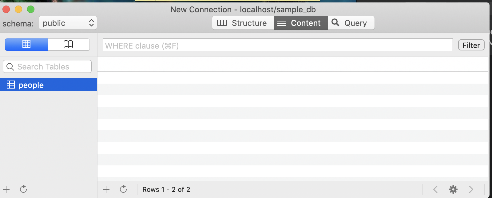 Unable to view table in Psequel in macOS Mojave v.10.14.5 · Issue #206 · psequel/psequel · GitHub