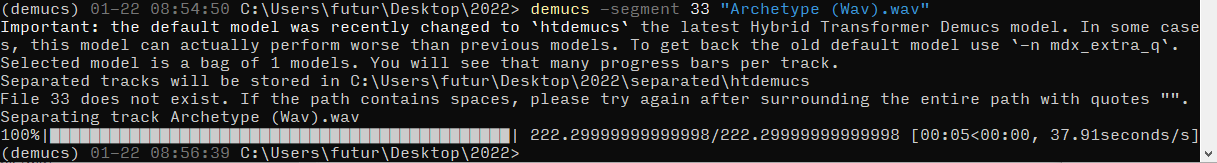 Odd error: File 33 does not exist · Issue #434 · facebookresearch/demucs · GitHub
