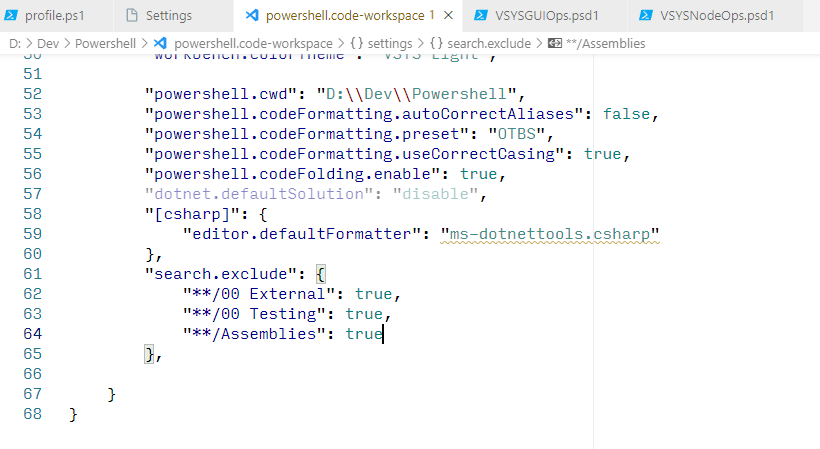 Search: Exclude setting is not being respected in my workspace. · Issue #194534 · microsoft ...
