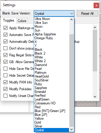 Blank Save Version Not In Order · Issue #2464 · kwsch/PKHeX · GitHub