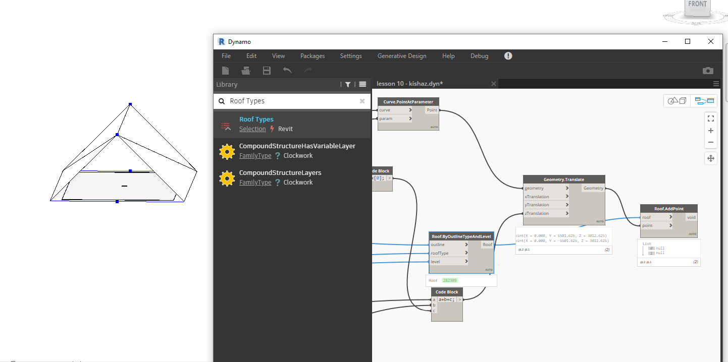 Roof.AddPoint node adds the base offset to the point · Issue #2555 ...
