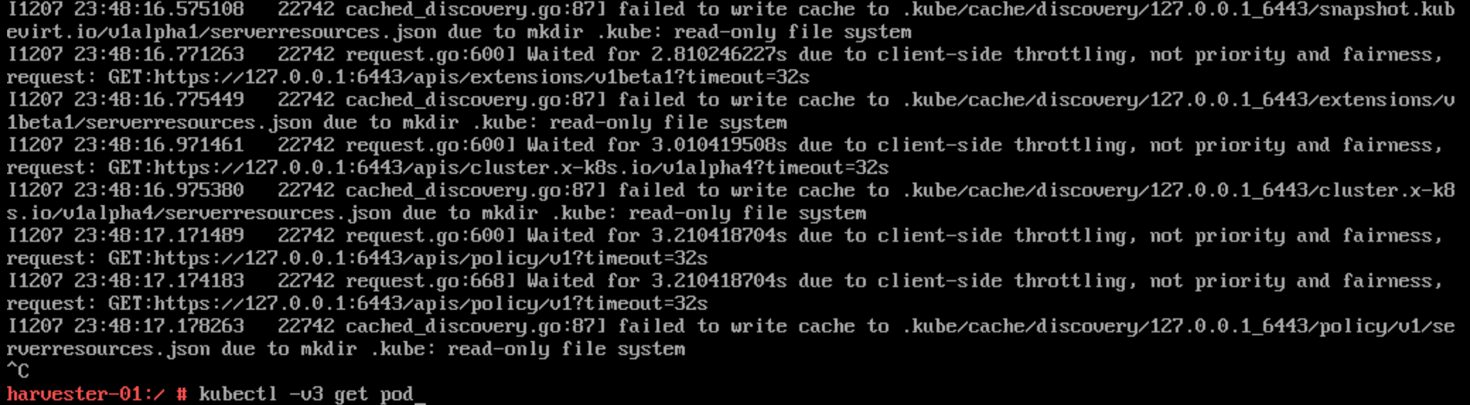 Bug Kubectl Error Waited For Due To Client Side Throttling Not Priority And Fairness