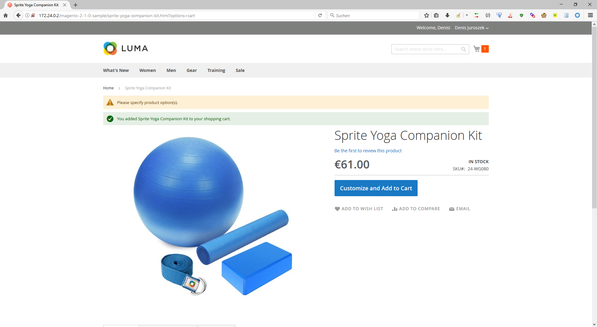 Please specify product option(s) on adding a bundle product to cart ...