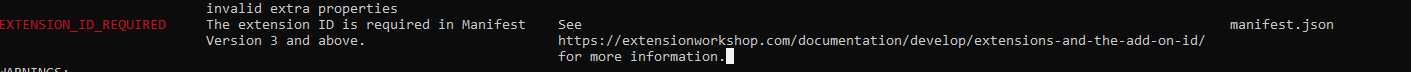 Require the addon id to be included in the manifest for manifest_version 3 extensions · Issue ...