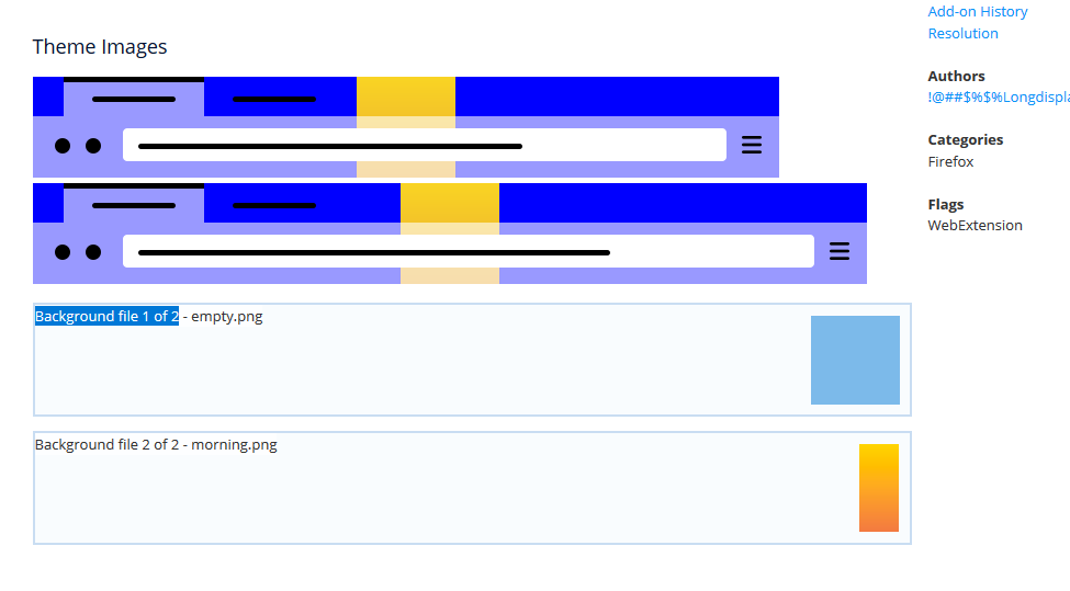 Reviewer's page - "Header file" should be displayed for the image used ...