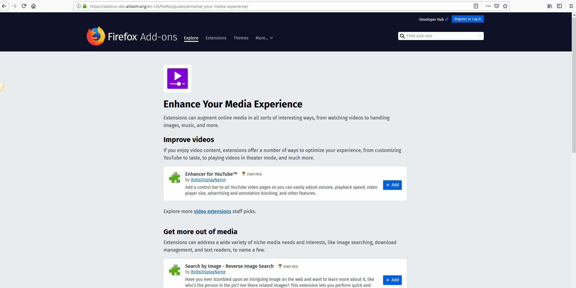 The Guides index page should not double load data · Issue #12665 · mozilla/addons · GitHub