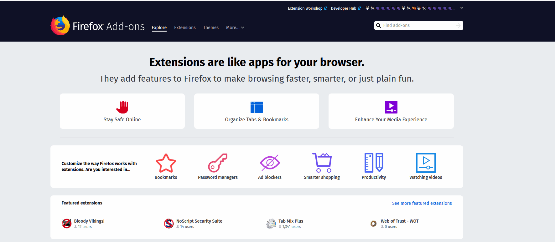 Add tooltips to the Extension Workshop and DevHub header links · Issue #13103 · mozilla/addons ...