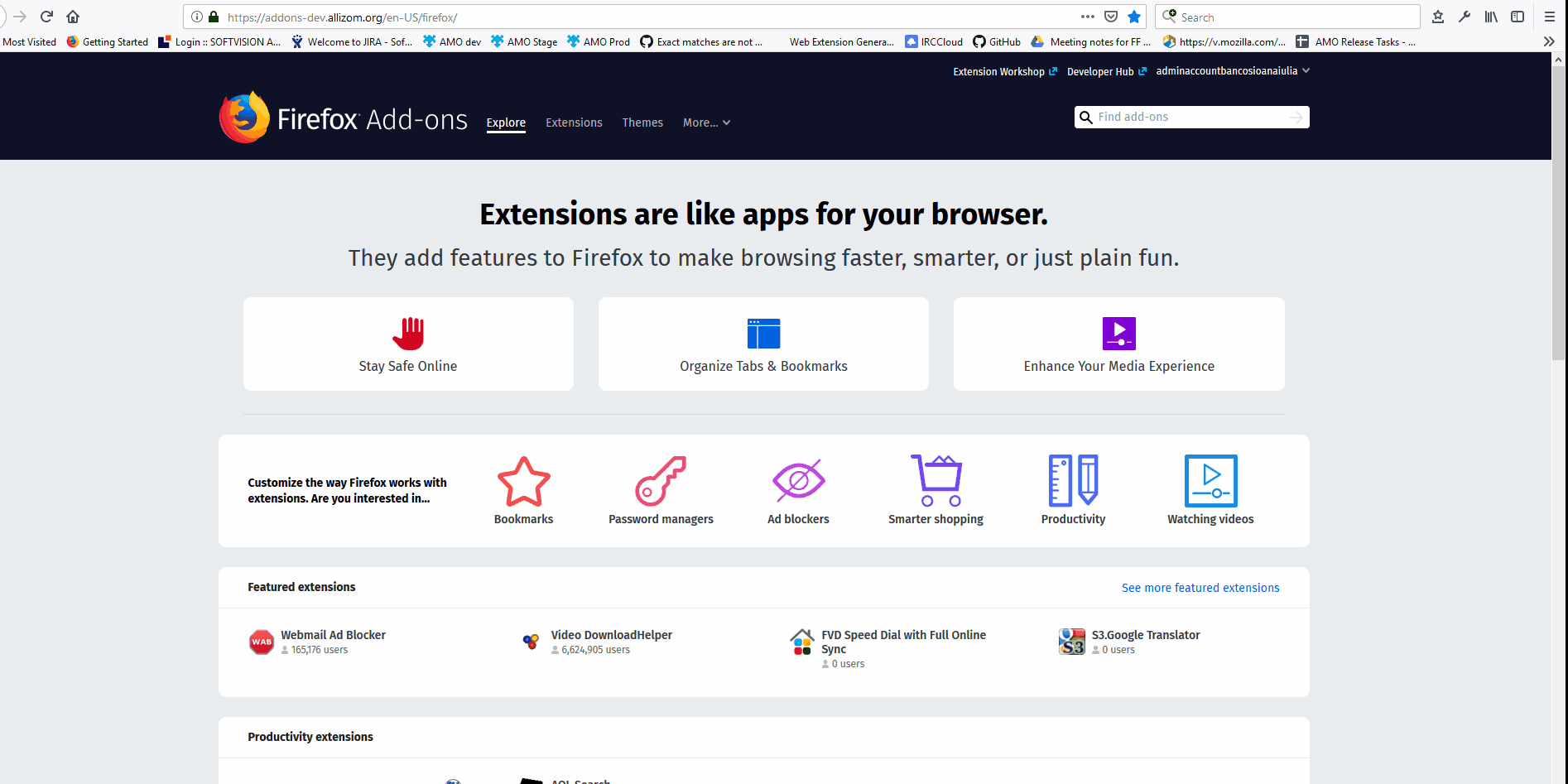 The search after "featured add-ons only" filter will continue to display results but instead ...