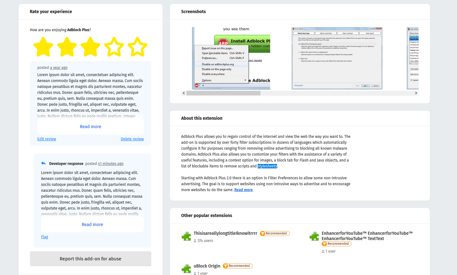 Collapse Text In Long Add On Reviews · Issue 12341 · Mozillaaddons · Github