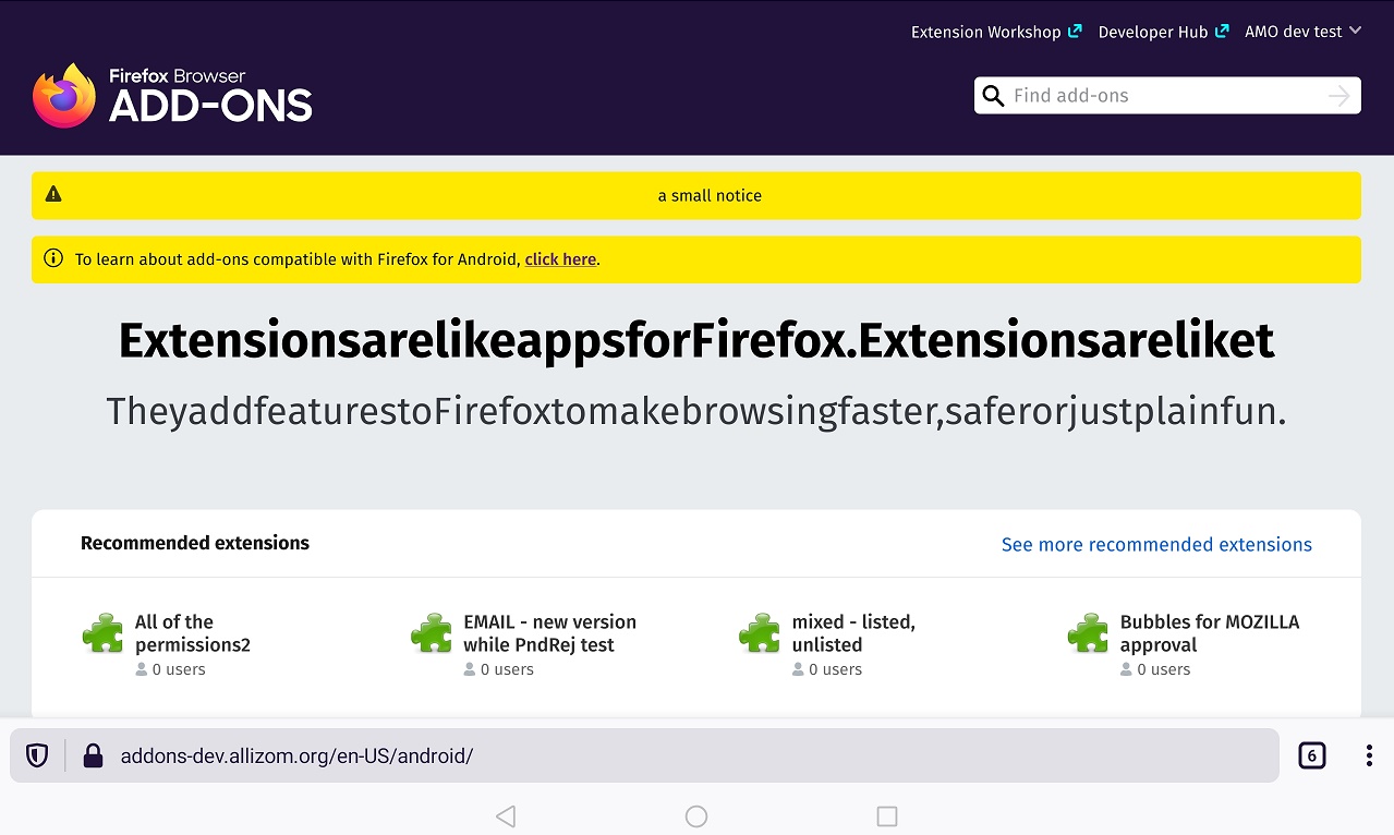 Update the site header for Fenix · Issue #13836 · mozilla/addons · GitHub