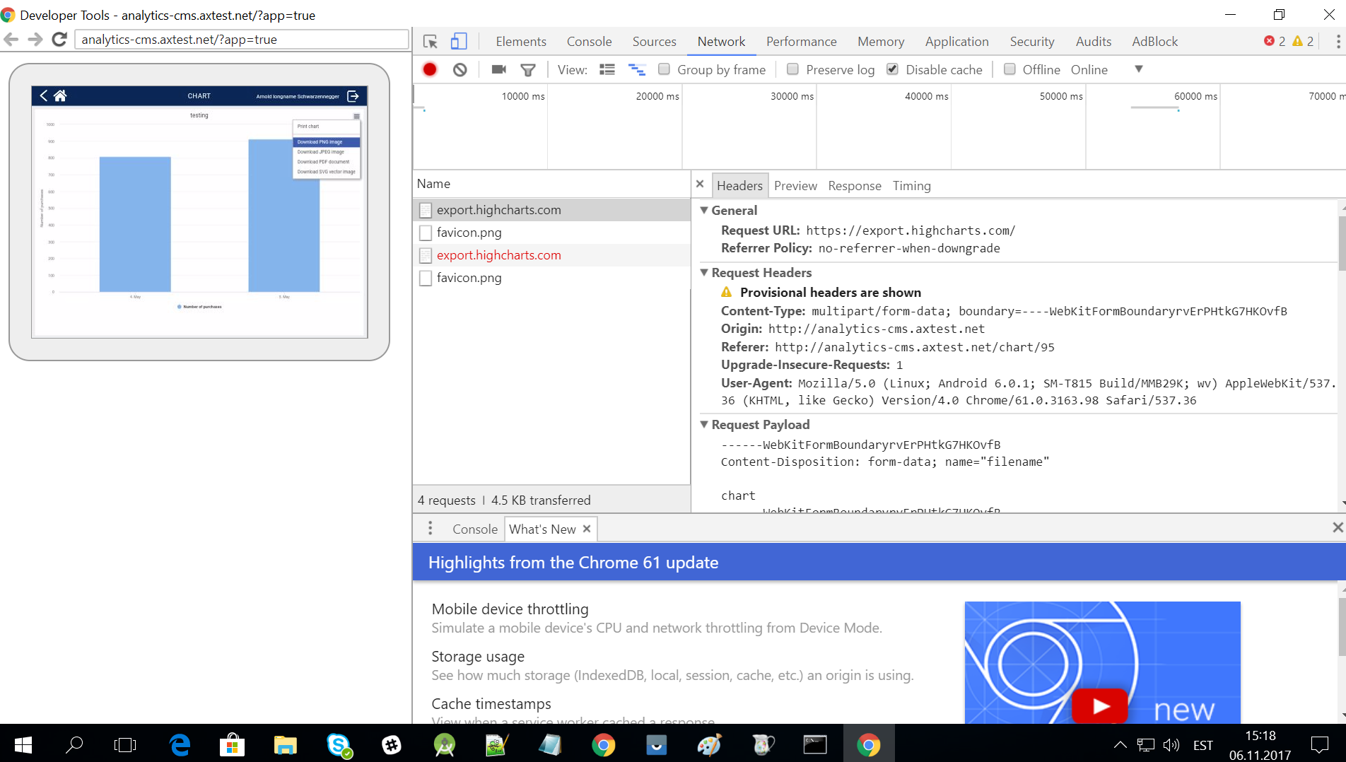 Export To Png Not Working In Android Webview · Issue 7367 · Highchartshighcharts · Github
