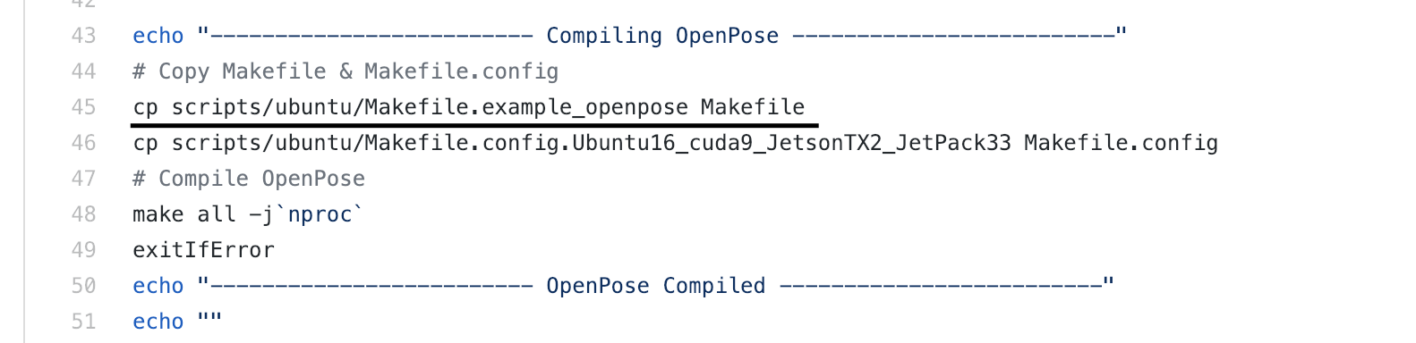 No Makefile Example Openpose In Openpose Scripts Ubuntu · Issue 1025 · Cmu Perceptual
