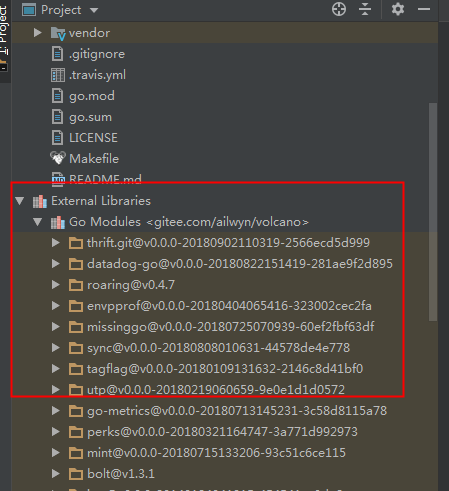 Add a window to show the dependences in the go.mod · Issue #2349 ...