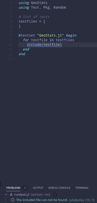 Incorrect Warning With Including File · Issue 1608 · Julia Vscode Julia Vscode · Github