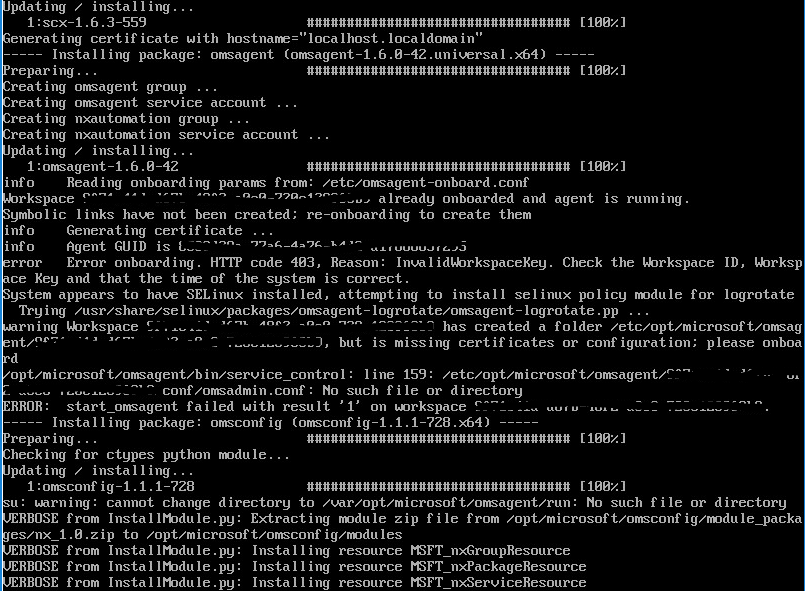 HTTP code 403, Reason: InvalidWorkspaceKey · Issue #723 · microsoft/OMS ...