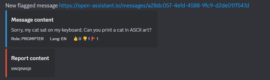 Add flagged_message table and admin management endpoints · Issue #968 · LAION-AI/Open-Assistant ...