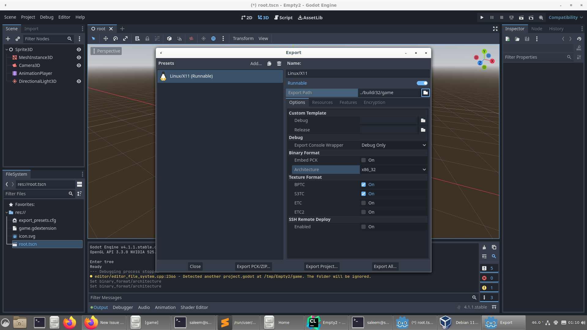 Cant Run An X8632 Game That Was Exported From An X8664 Bit Host Machine · Issue 80963