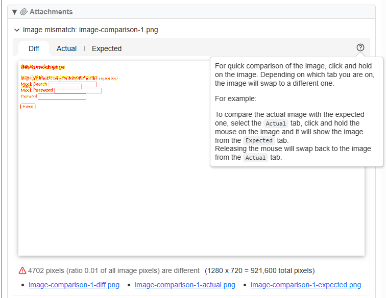 Improve Screenshotdiff Compare · Issue 56 · Cenfunmonocart Reporter · Github 