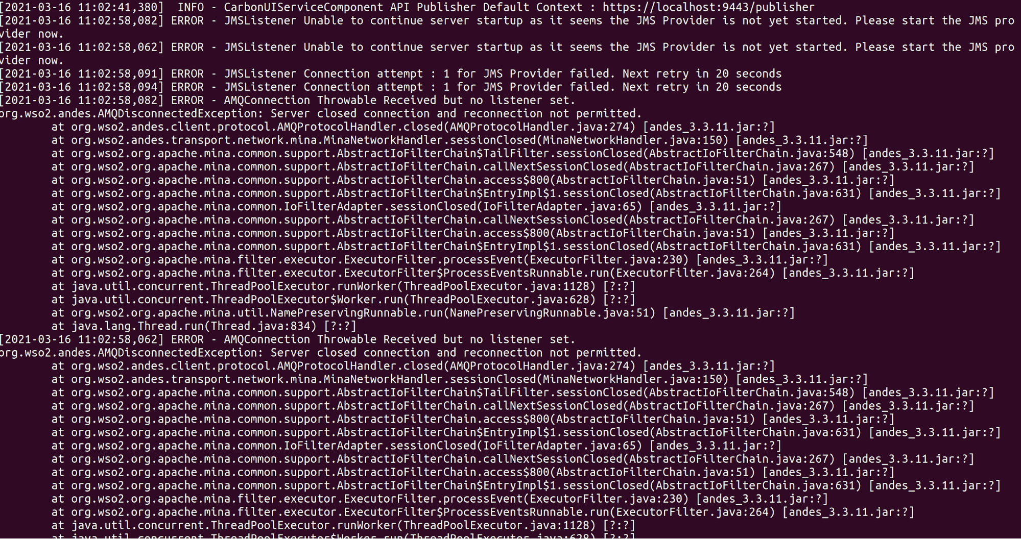 Startup command line exception · Issue #10291 · wso2/product-apim · GitHub