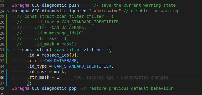 designator order for field 'zcan_filter::rtr' does not match declaration order in 'const zcan ...