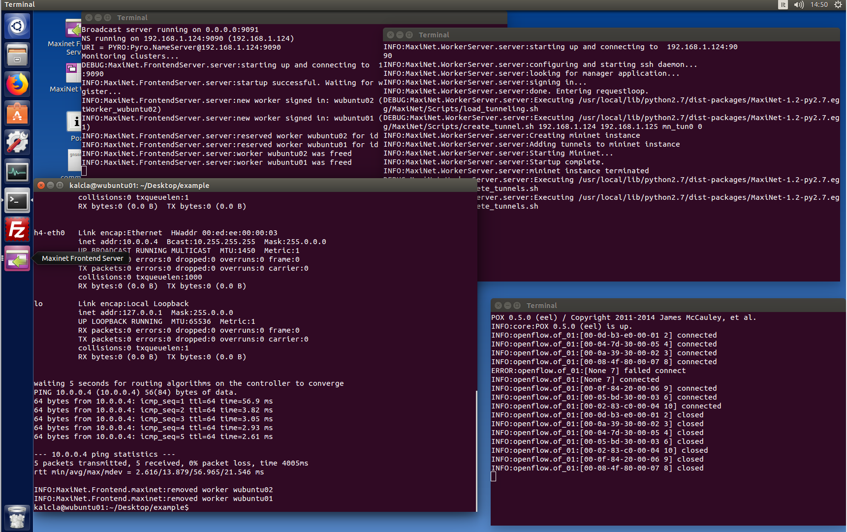 MaxiNet1.2 runs normally on a single machine, but runs error on multiple machines · Issue #35 ...