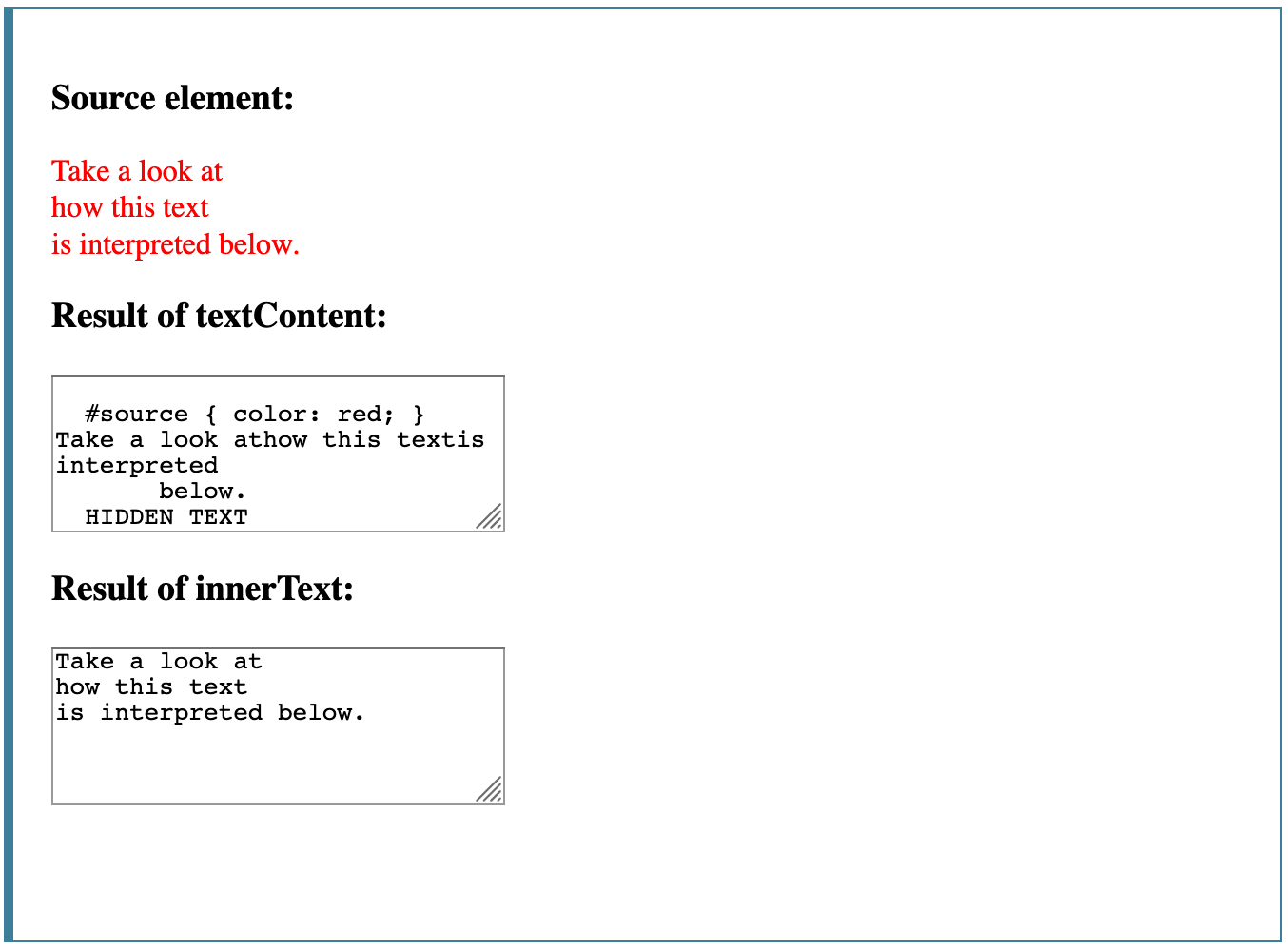 HTMLElement.innerText live example broken on Google Chrome · Issue ...