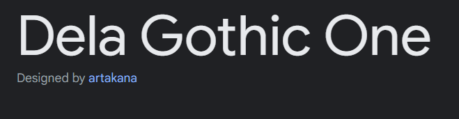 Wrong author name for Dela Gothic One · Issue #5051 · google/fonts · GitHub