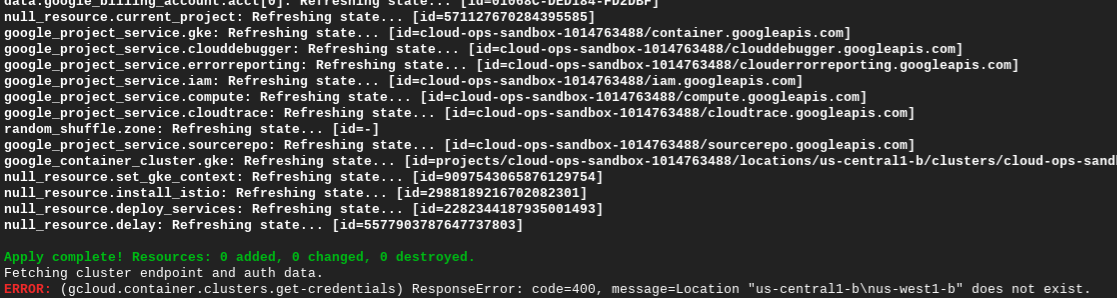 Re-using existing Sandbox fails for Google/Non-Googler · Issue #444 · GoogleCloudPlatform/cloud ...