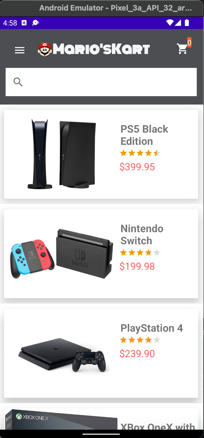 GitHub - shreynaik10/Ecommerce-MariosKart: This is an E-Commerce App ...