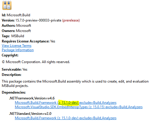 NuGet packages have incorrect cross-reference versions · Issue #2951 · dotnet/msbuild · GitHub