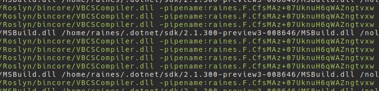 Compiler server isn't unique on *nix · Issue #26338 · dotnet/roslyn · GitHub
