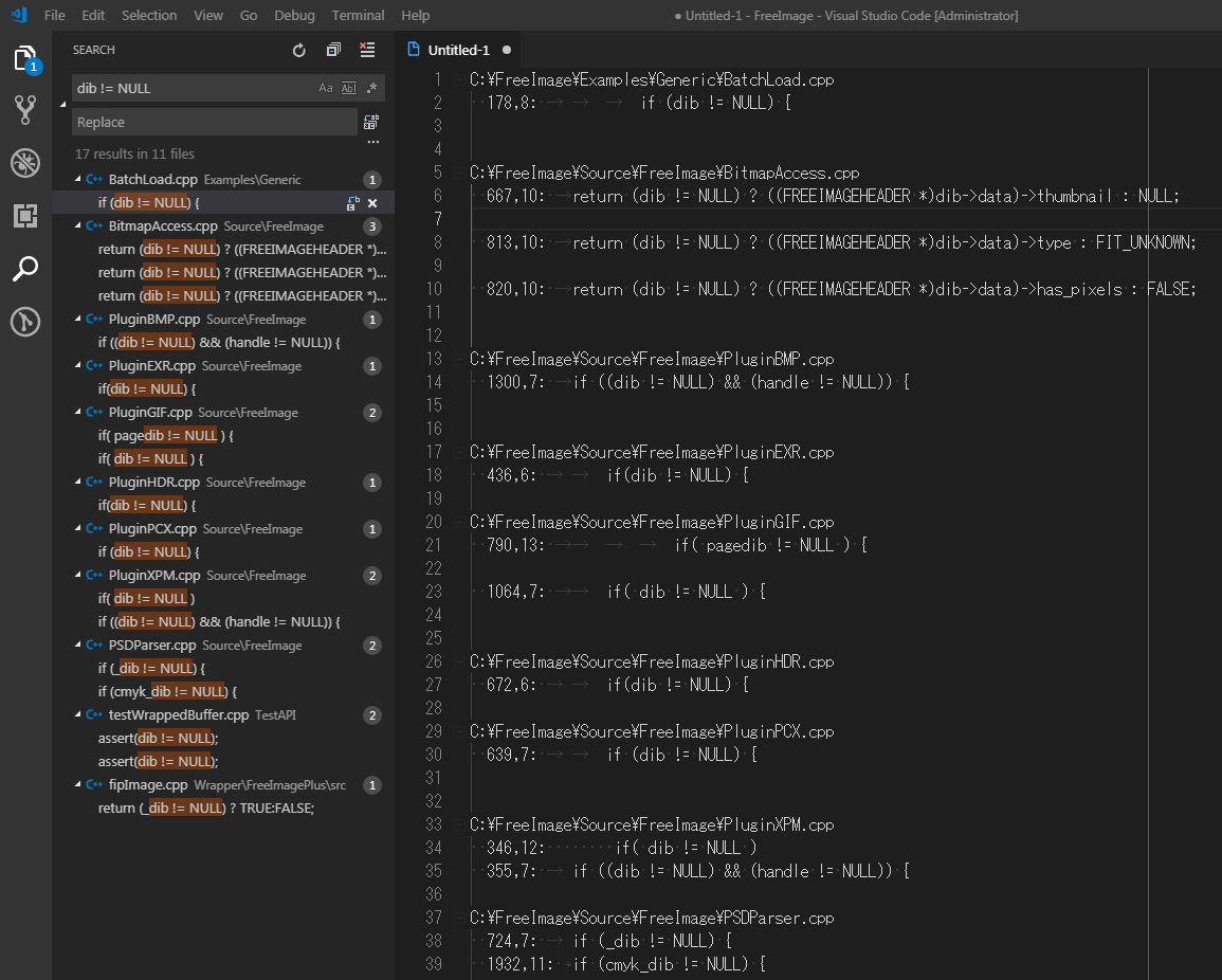 'Copy All' in the search view adds extra CR chars to the copied text ...
